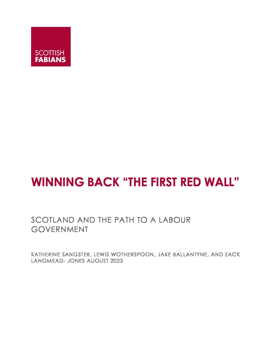 Winning back the first Red Wall | Fabian Society